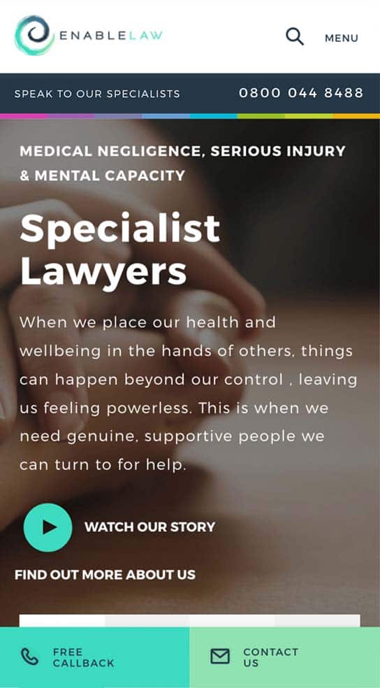 Enable Law, Built in WordPress by Illustrate Digital